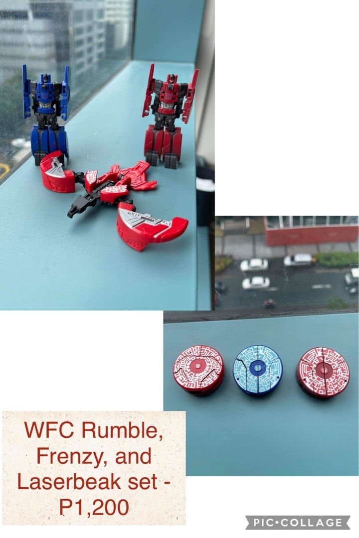 Transformers WFC Rumble, Frenzy, and Laserbeak Set on Carousell