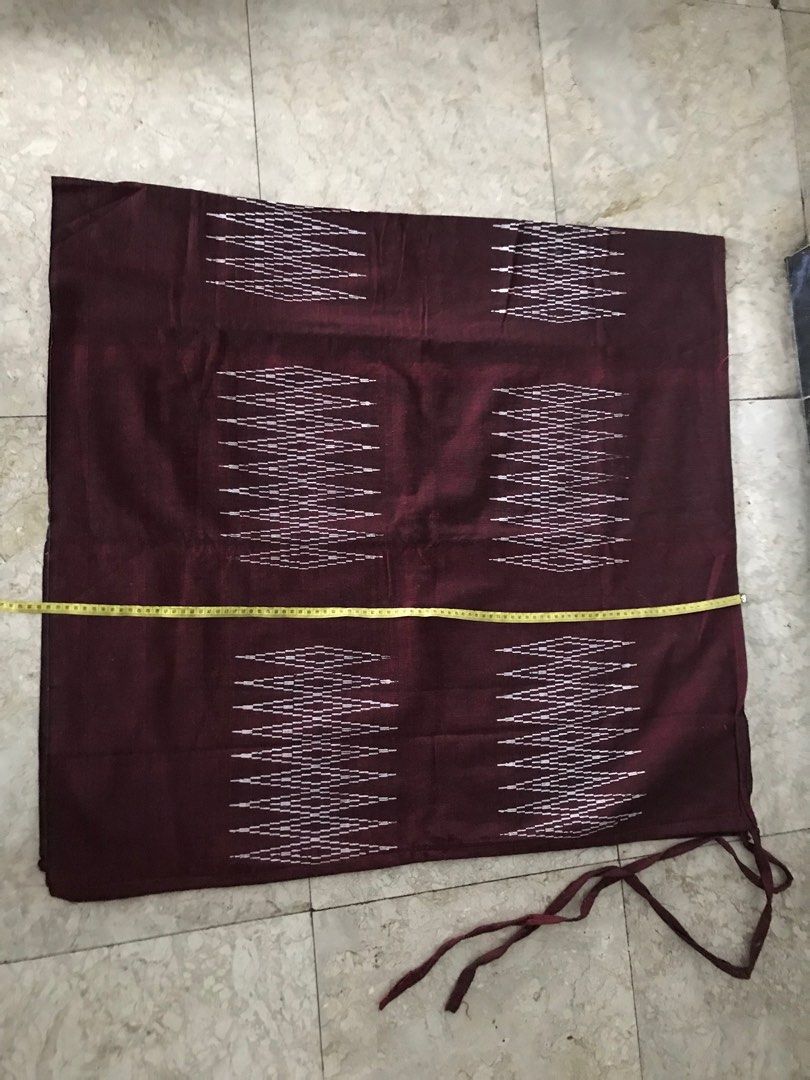 ULOS BATAK TENUN MERAH RED SEPAKET ATAS BAWAH ALIAS SARUNG KAIN DAN SELENDANGBYA GEMAS CORAK ...