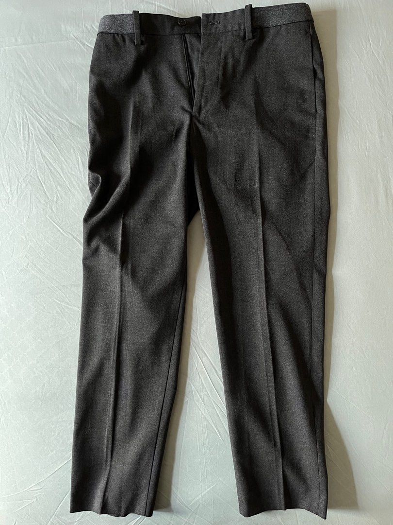Uniqlo Dark Grey Pants, Men's Fashion, Bottoms, Trousers on Carousell
