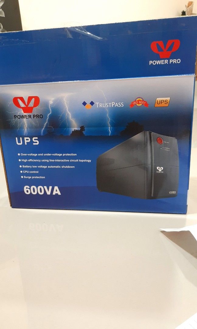UPS merk Power Pro 600VA, Elektronik, Bagian Komputer & Aksesoris di Carousell