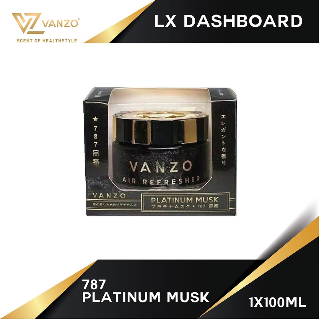 VANZO CAR PERFUME LX Dashboard Series (Gel Type)-787 Platinum Musk, Car ...