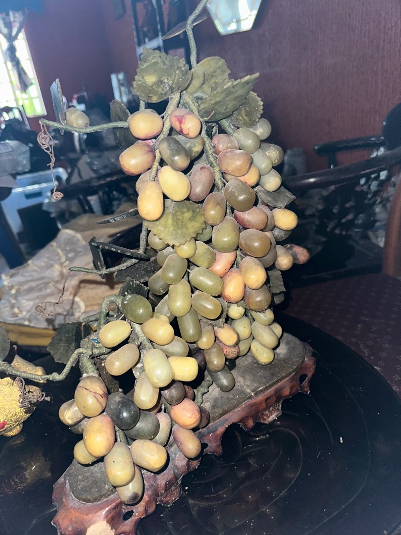 Vintage Chinese Jade Grape Tree on Carousell