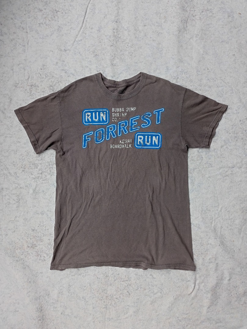 Vintage Forrest Gump Gray Shirt on Carousell