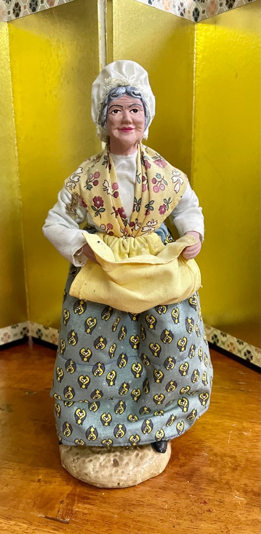 Vintage French " Santons Florance " Clay Art Size: 30cm, Hobbies & Toys ...