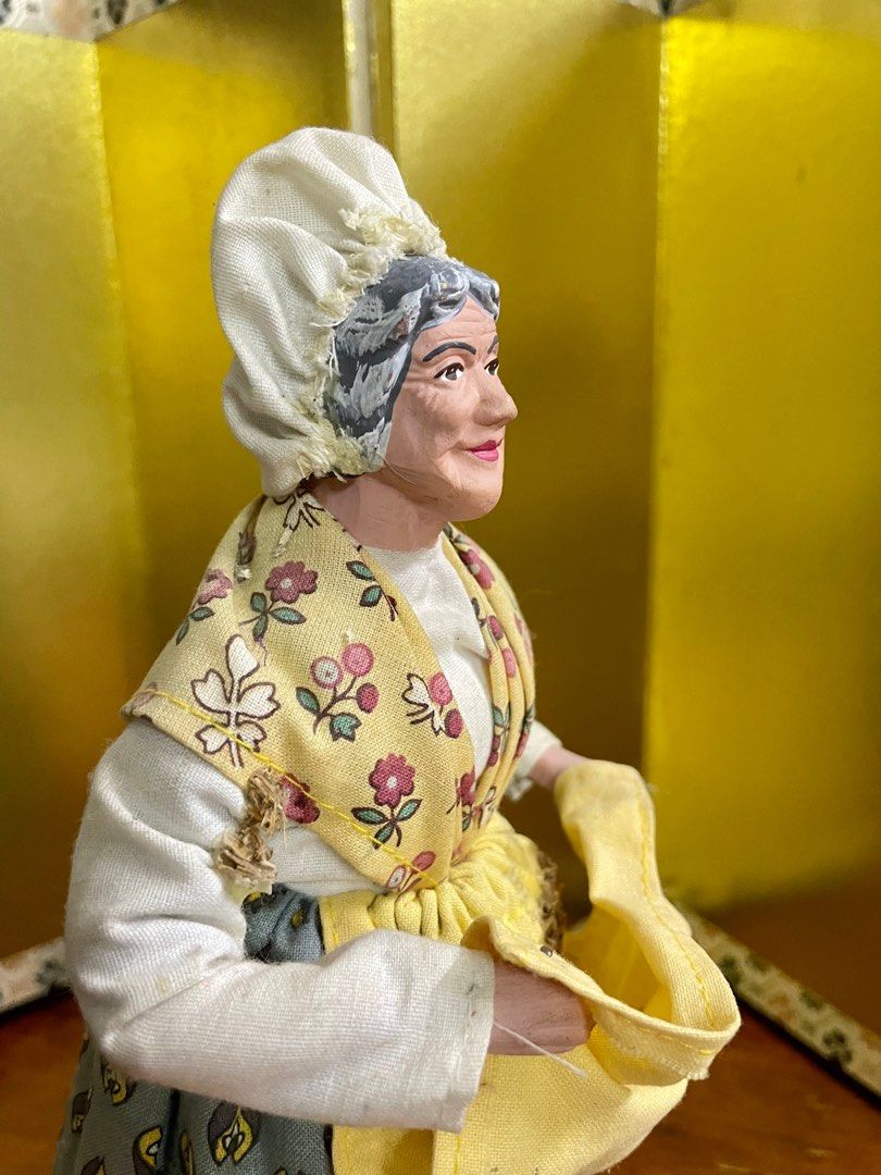 Vintage French " Santons Florance " Clay Art Size: 30cm, Hobbies & Toys ...