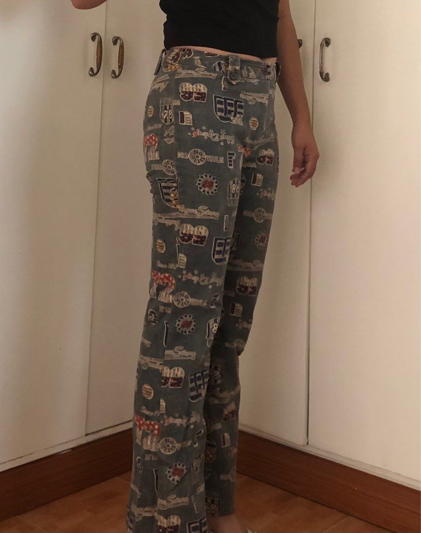 Vintage graphic pants on Carousell