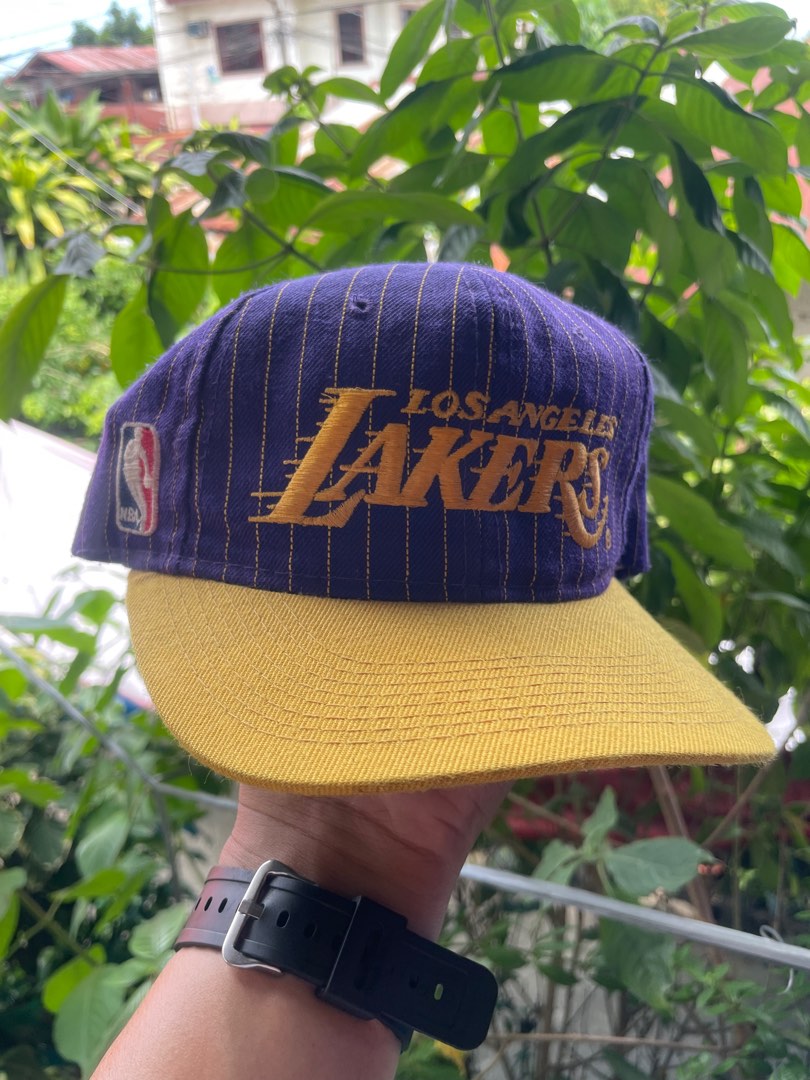 Vintage lakers pinstripe Sline by SS, Men's Fashion, Watches ...