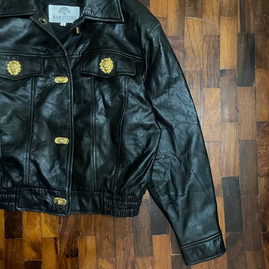 Vintage Mab Studio Lambskin Leather Jacket, Men's Fashion, Coats ...