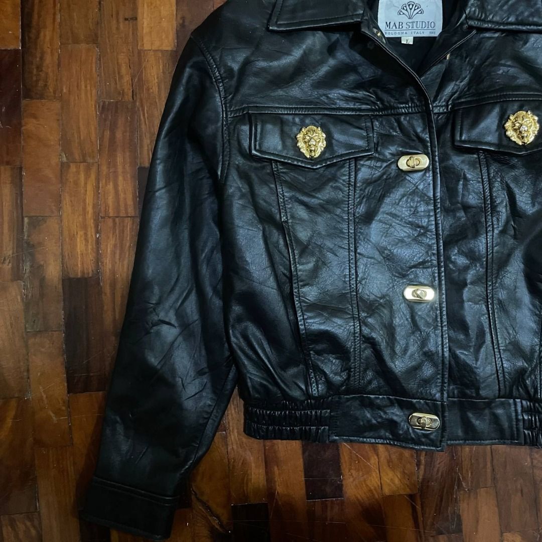 Vintage Mab Studio Lambskin Leather Jacket, Men's Fashion, Coats ...