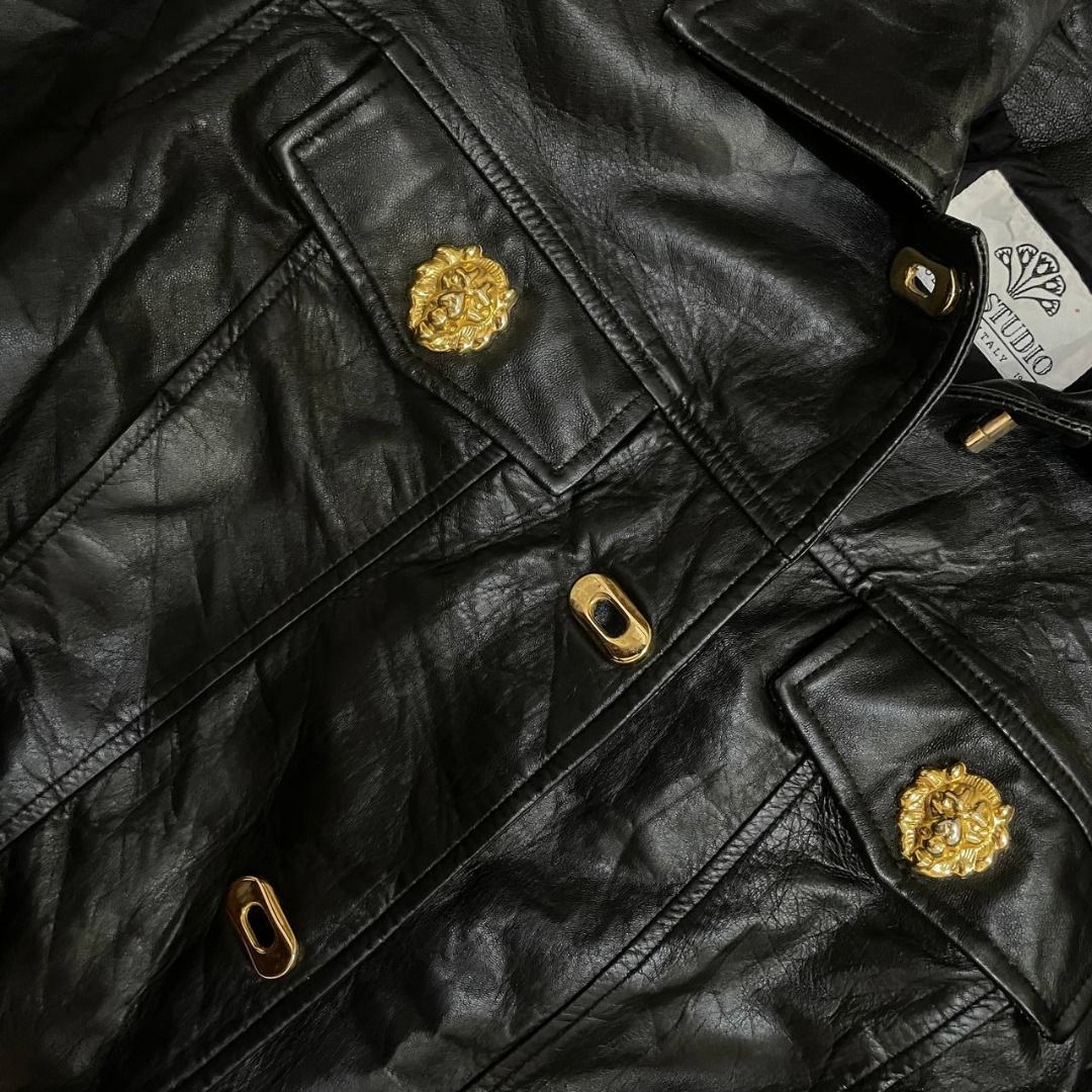 Vintage Mab Studio Lambskin Leather Jacket, Men's Fashion, Coats ...