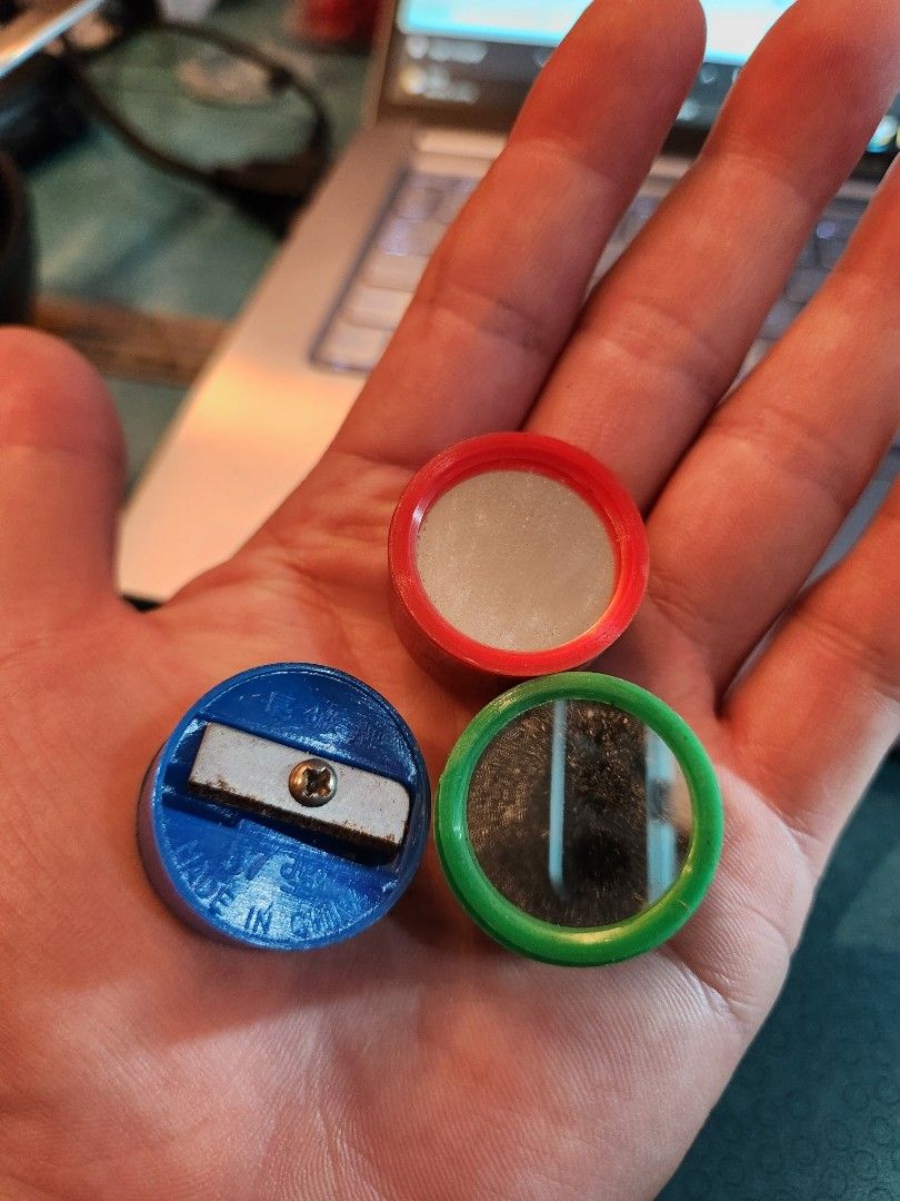 Vintage Round Circle Mirror Sharpener, Hobbies & Toys, Stationery ...