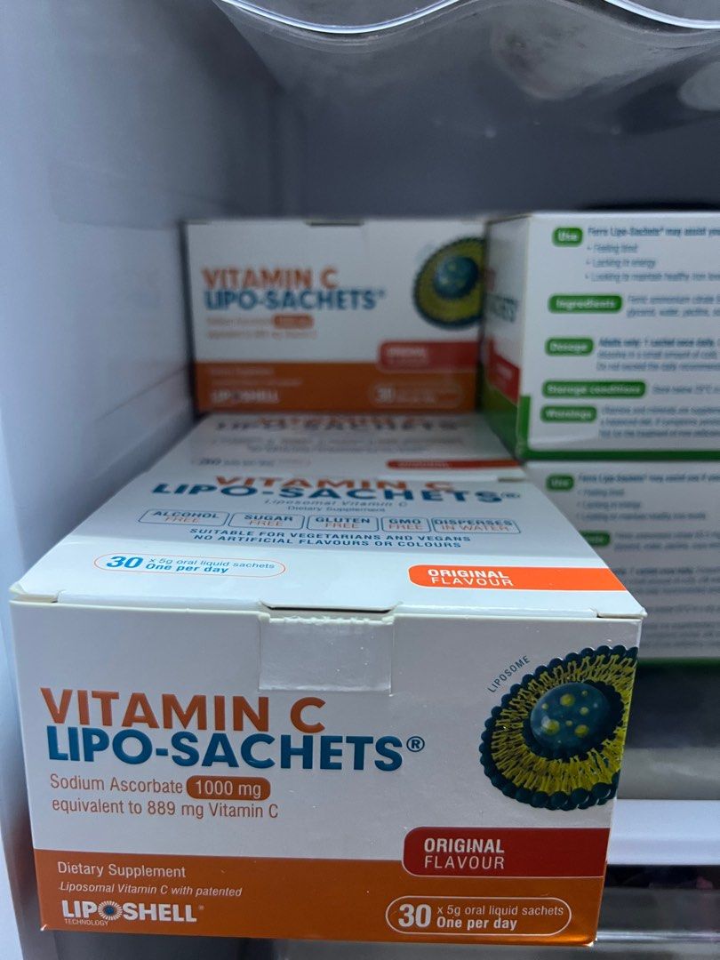 Vitamin C Lipo Sachets, Health & Nutrition, Health Supplements, Vitamins & Supplements on Carousell