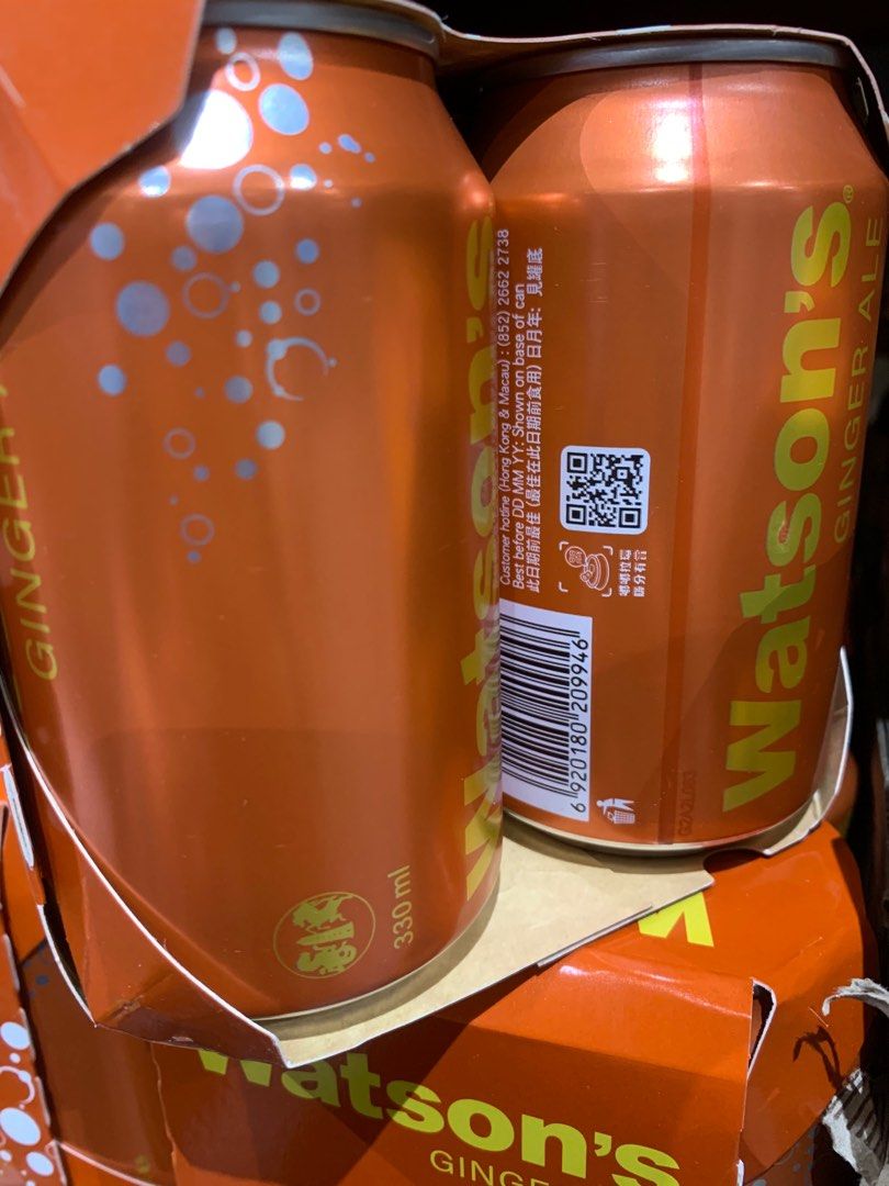 WATSON'S GINGER ALE 4/330ML, Food & Drinks, Beverages on Carousell