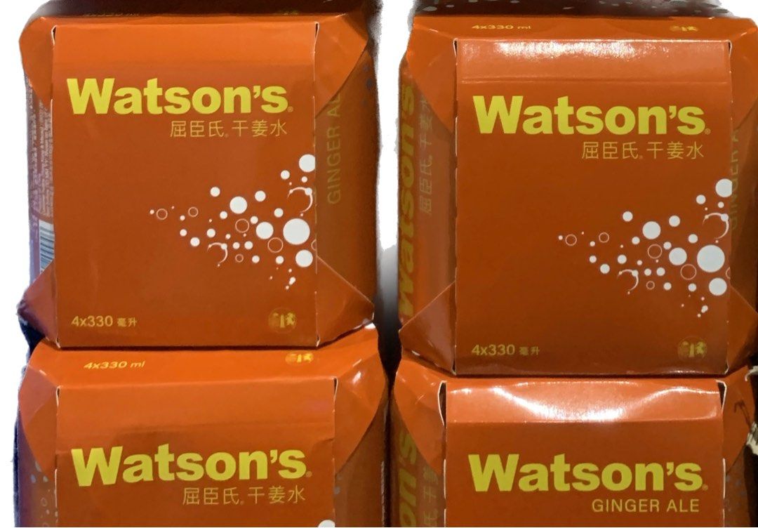 WATSON'S GINGER ALE 4/330ML, Food & Drinks, Beverages on Carousell