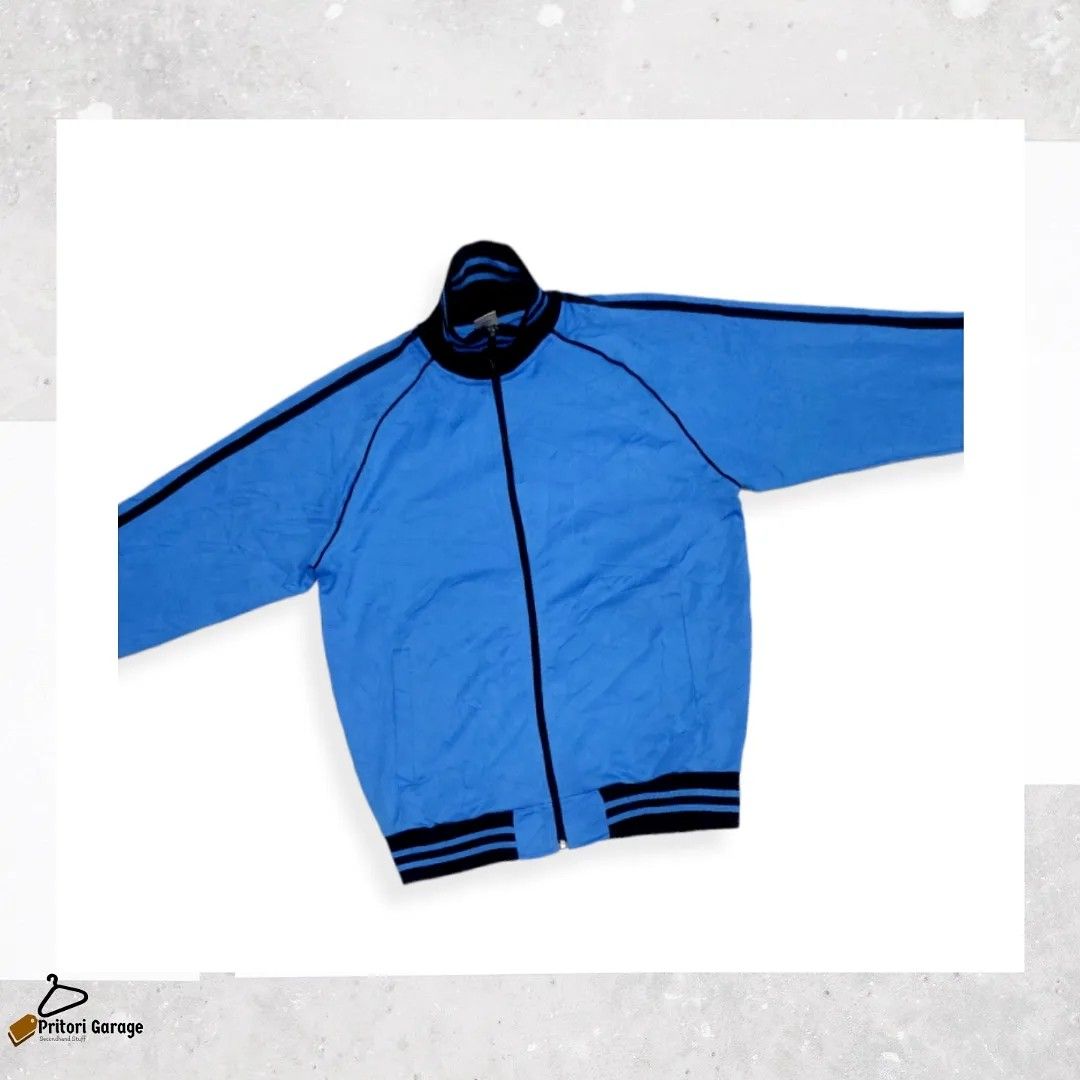 Windbreaker Running Track Jacket Lock Heaven Royal Blue Stripe Black ...