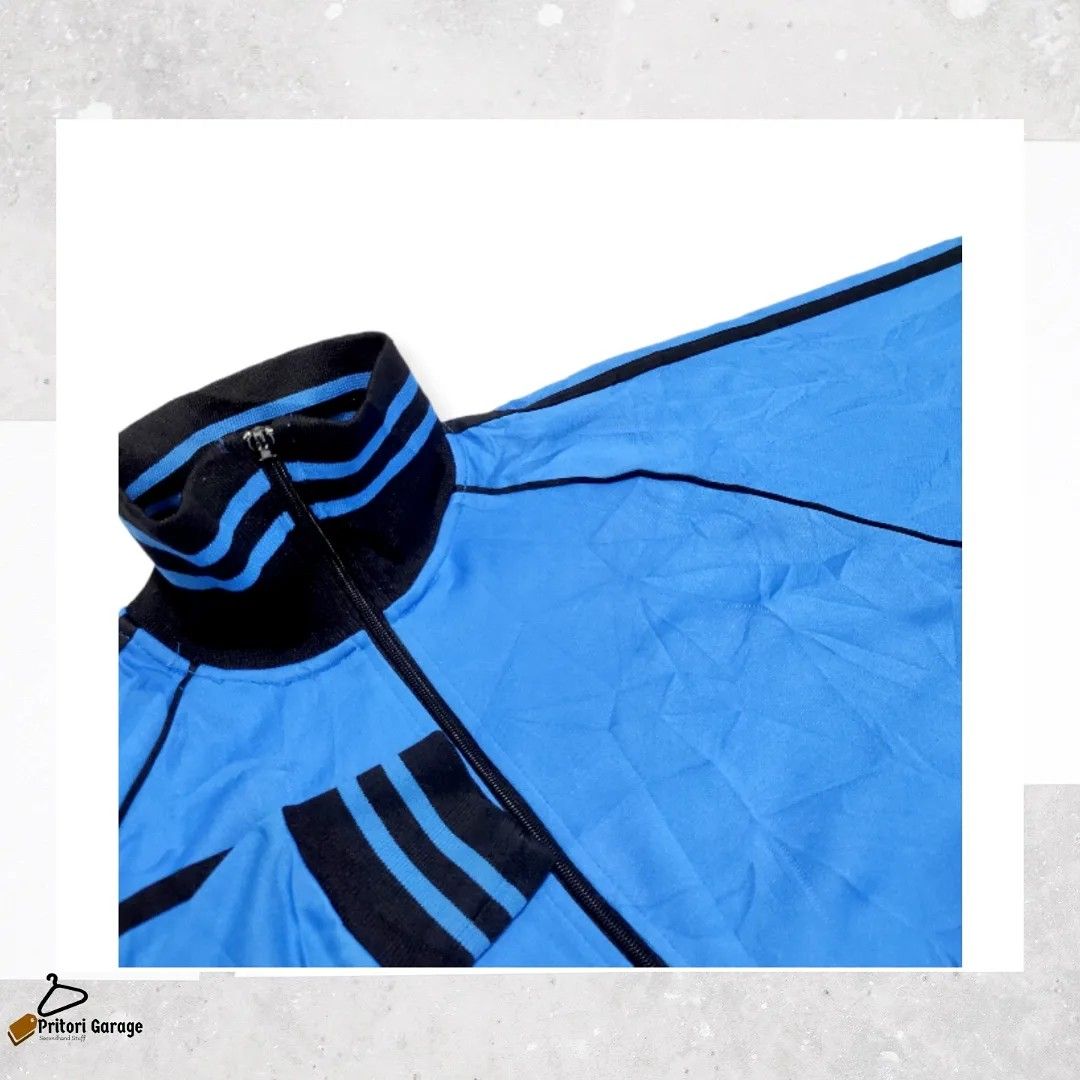 Windbreaker Running Track Jacket Lock Heaven Royal Blue Stripe Black ...