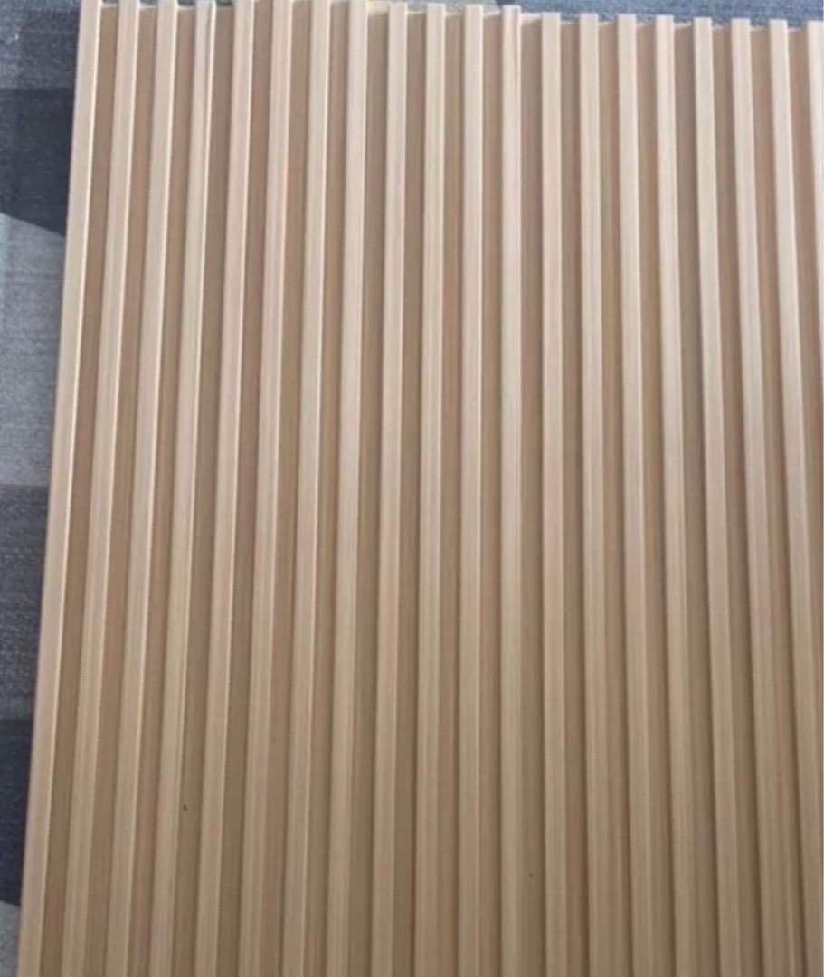 WPC Fluted Wall Panel Wood Waterproof Grille Design Size: 100cm height ...