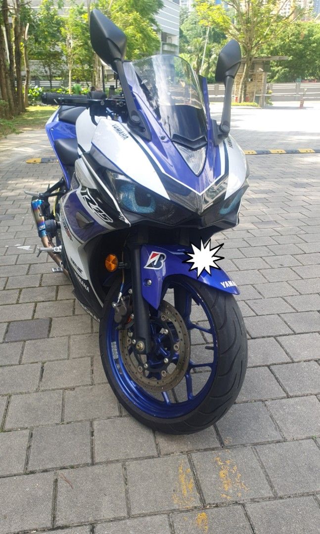 Yamaha R25 2017 jual / swap Honda ADV etc, Motorbikes on Carousell