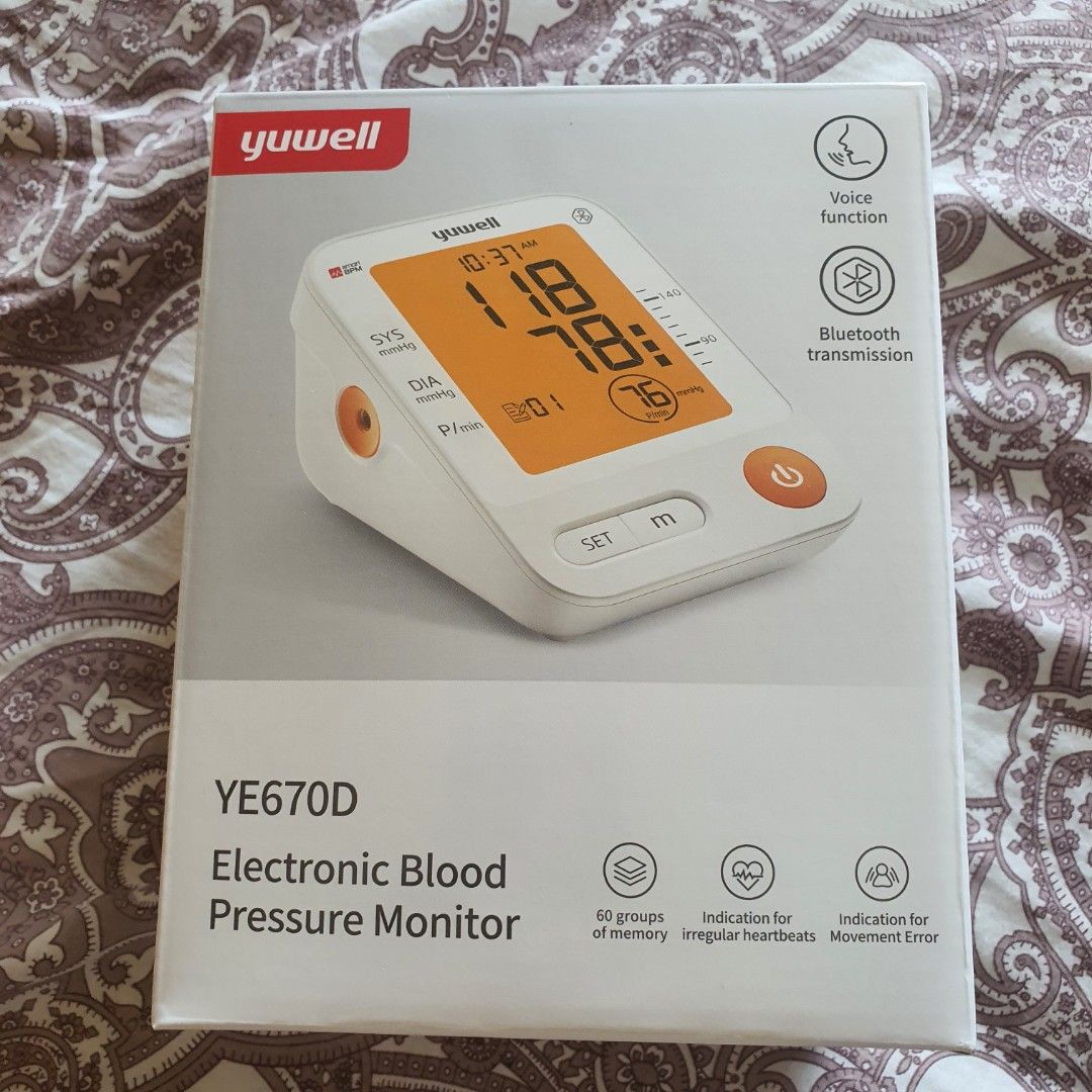 Yuwell Blood Pressure Monitor, Health & Nutrition, Health Monitors ...