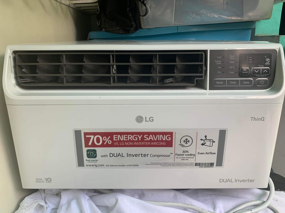 1.0 HP LG WINDOW TYPE AIRCON (DUAL INVERTER COMPRESSOR/THIN Q), TV ...