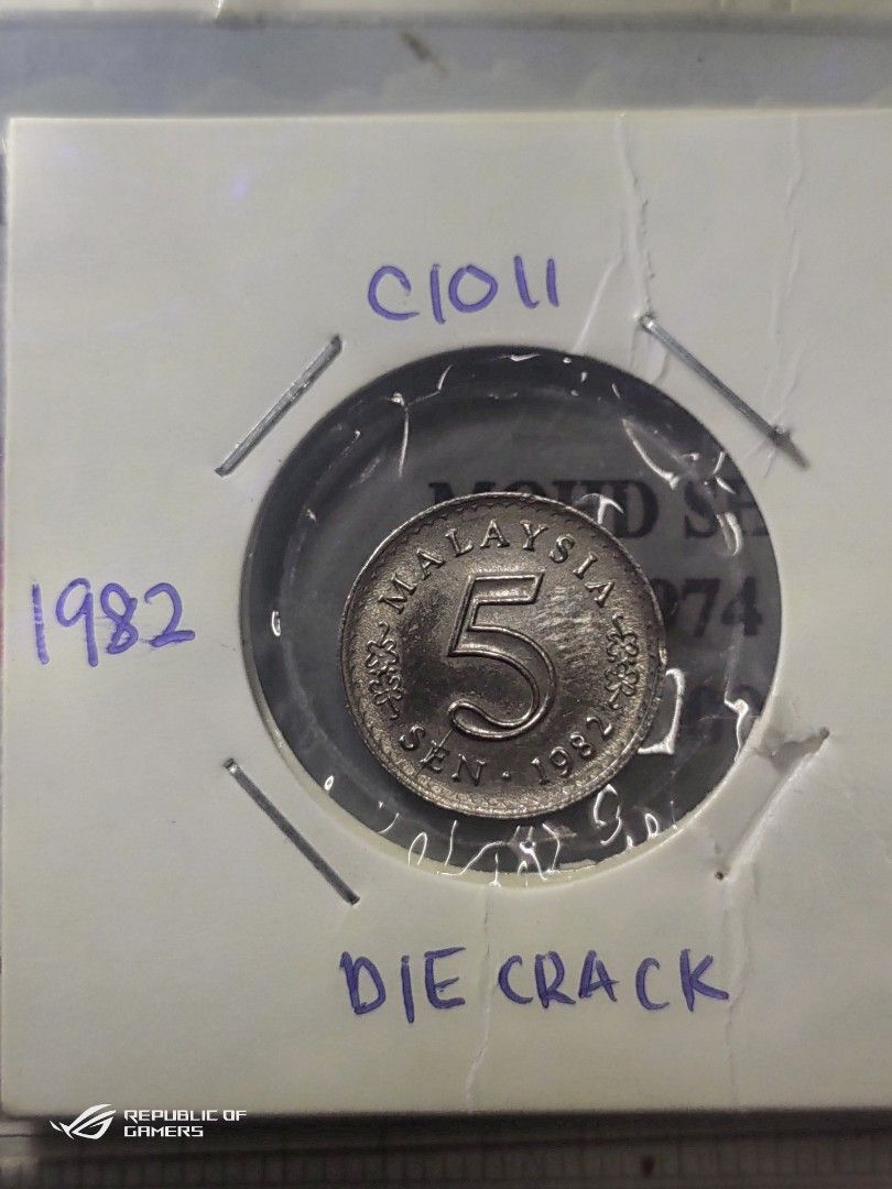 5 sen 1982 die crack, Hobbies & Toys, Collectibles & Memorabilia ...