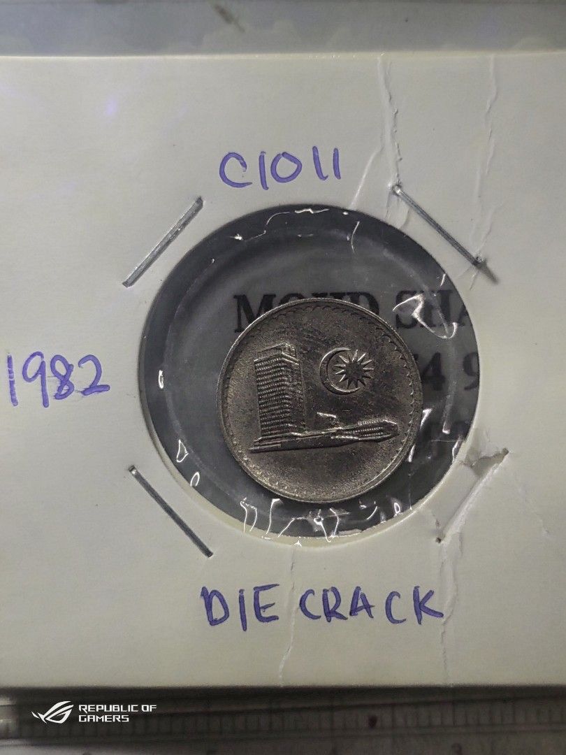 5 sen 1982 die crack, Hobbies & Toys, Collectibles & Memorabilia ...