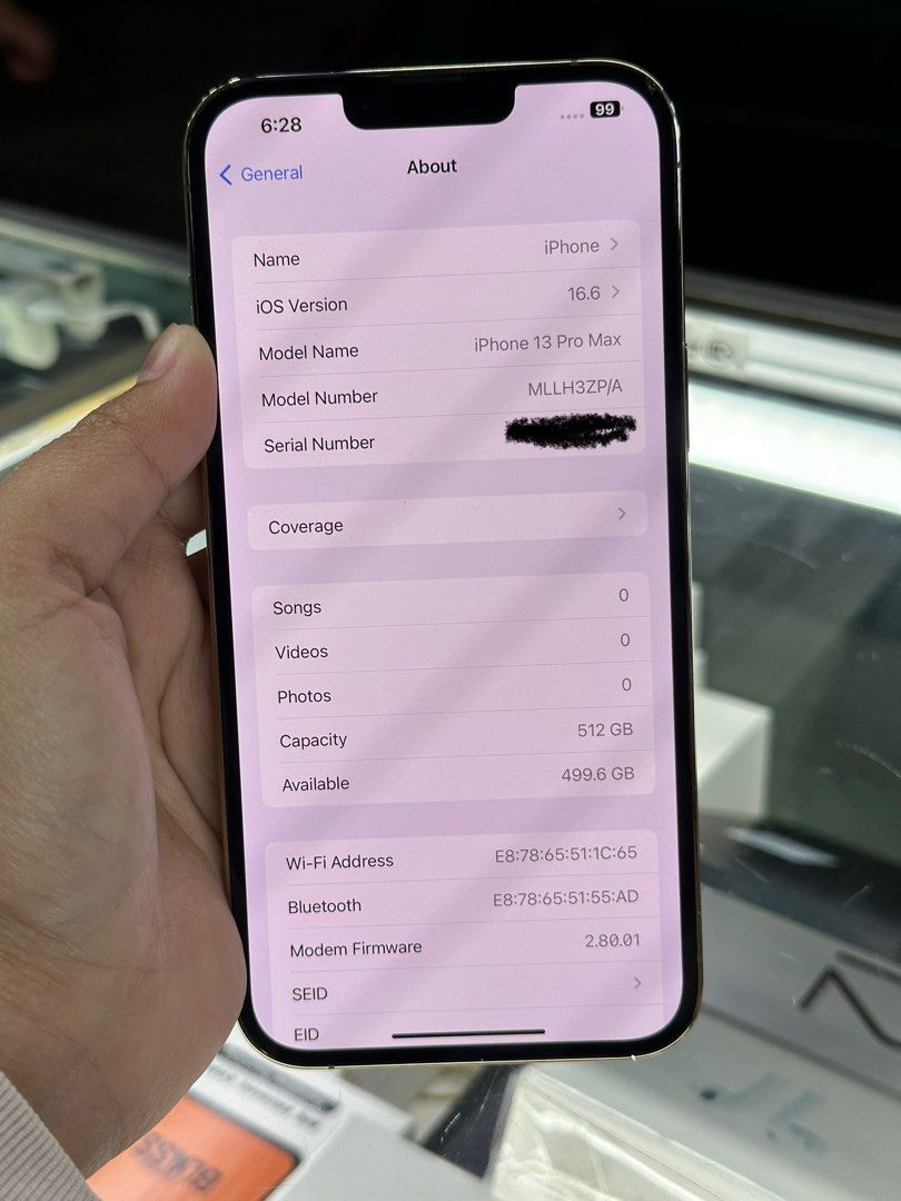 13 promax 512gb Smart lock issue lang may ano sa screen basag, Mobile ...