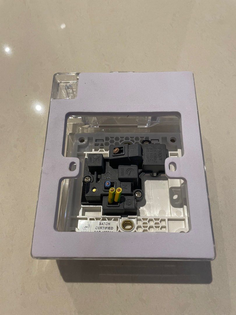 1G socket with casing, Furniture & Home Living, Lighting & Fans ...