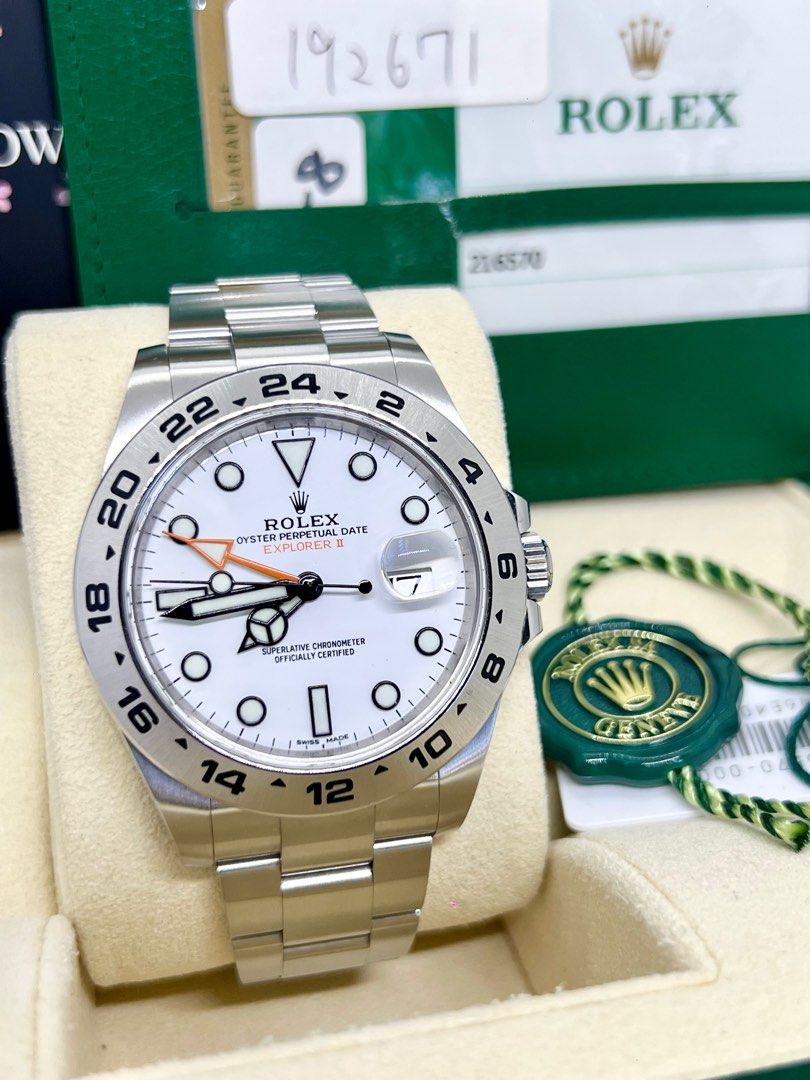 2018 Rolex Explorer II GMT Polar 42mm, Luxury, Watches on Carousell