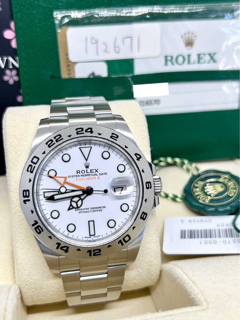 2018 Rolex Explorer II GMT Polar 42mm, Luxury, Watches on Carousell