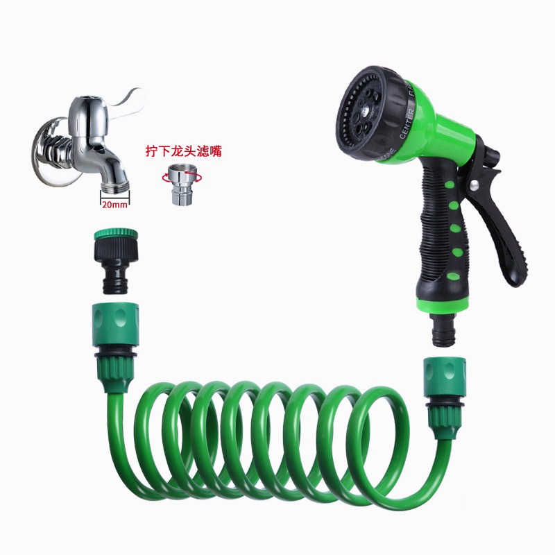 30M Retractable Coil W/ Spray Gun Magic Flexible Plant Watering Garden ...