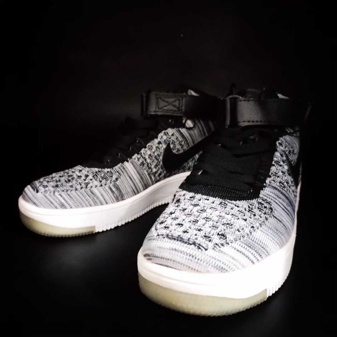 4.5uk NIKE AIR FORCE 1 FLYKNIT OREO, Women's Fashion, Footwear ...