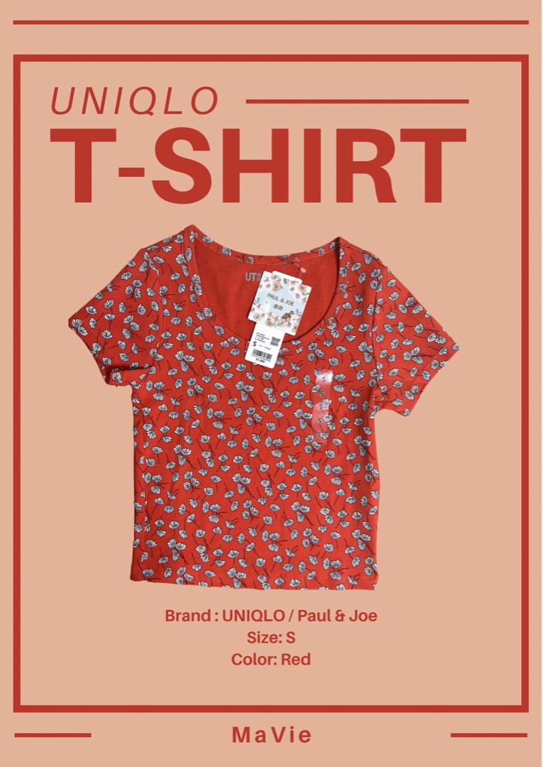 7. Uniqlo Red Top [NEW], Women's Fashion, Tops, Shirts on Carousell