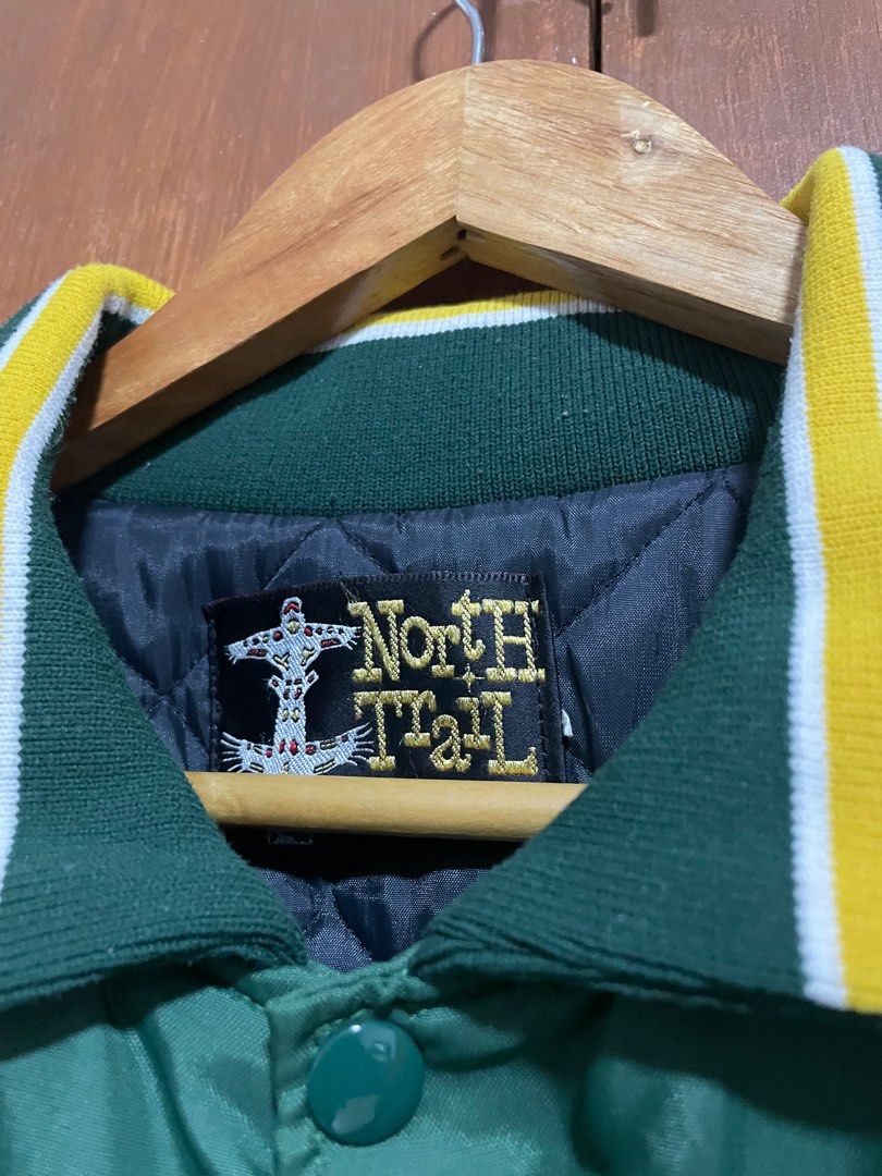 90s Florence Bobcats Nylon Varsity Vintage Jacket on Carousell