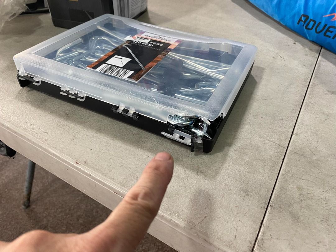 Adventure Ridge Heavy Duty Tent Pegs with Puller, Furniture & Home ...