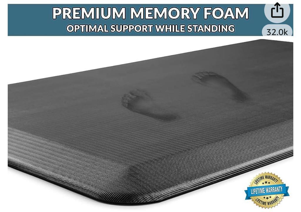 Anti Fatique Floor Mat Ergonomic, Furniture & Home Living, Home Decor ...