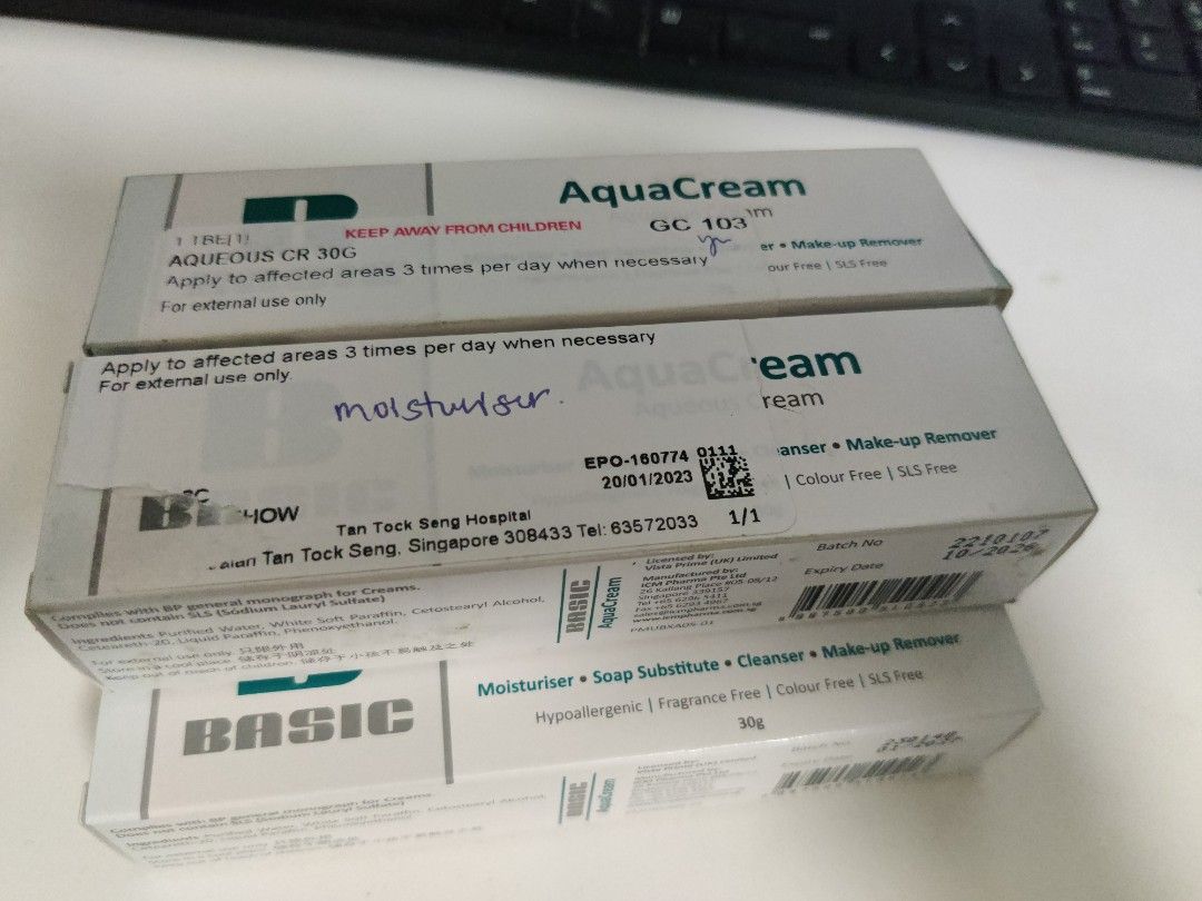 AquaCream ( aqueous cream ) 30g x5, Health & Nutrition, Medical ...