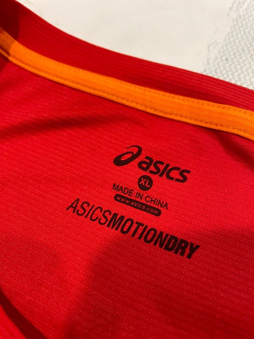 Asics Orange Dri-fit Singlet, Men's Fashion, Activewear on Carousell