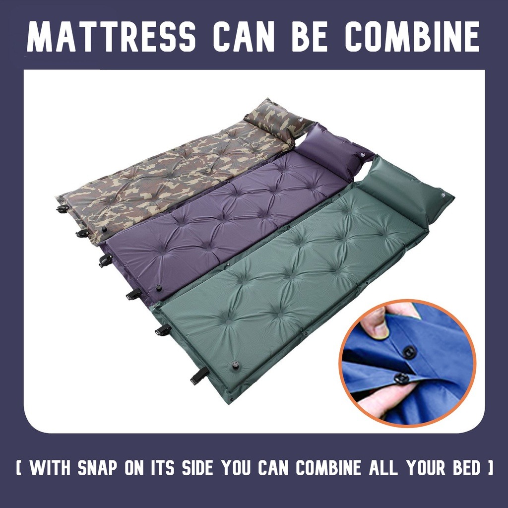 auto Inflate Camping Mattress Self Inflatable Sleeping Pad Camping Air ...
