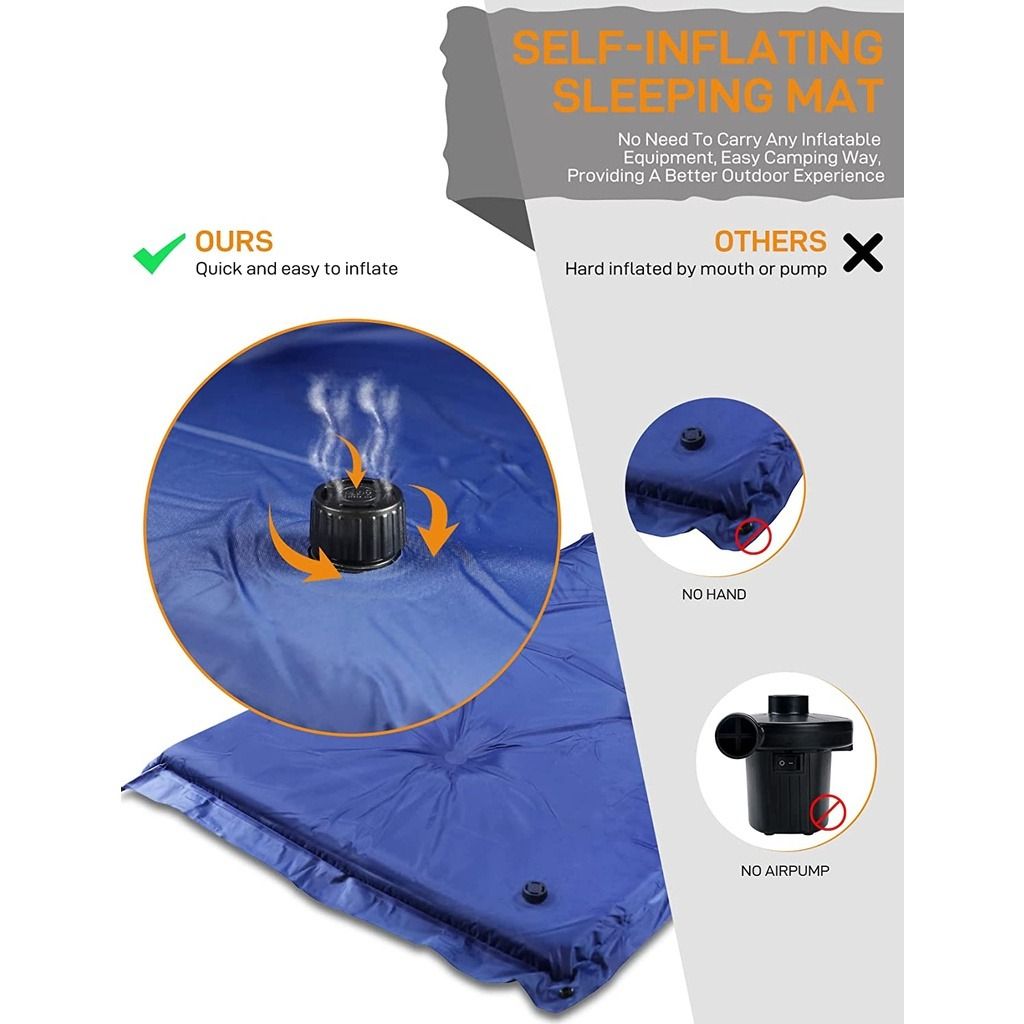 auto Inflate Camping Mattress Self Inflatable Sleeping Pad Camping Air ...