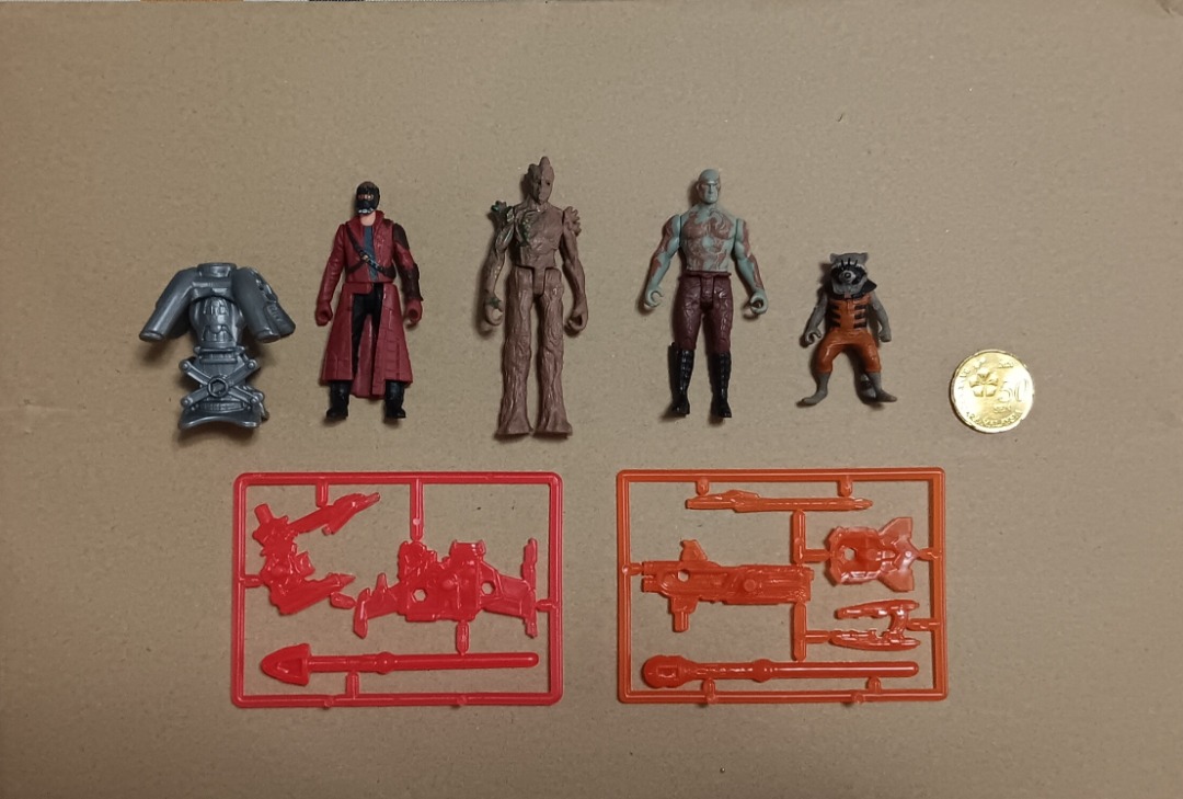 Guardian Of The Galaxy GOTG 2.5" inch Size Figures Star-Lord Groot Drax ...