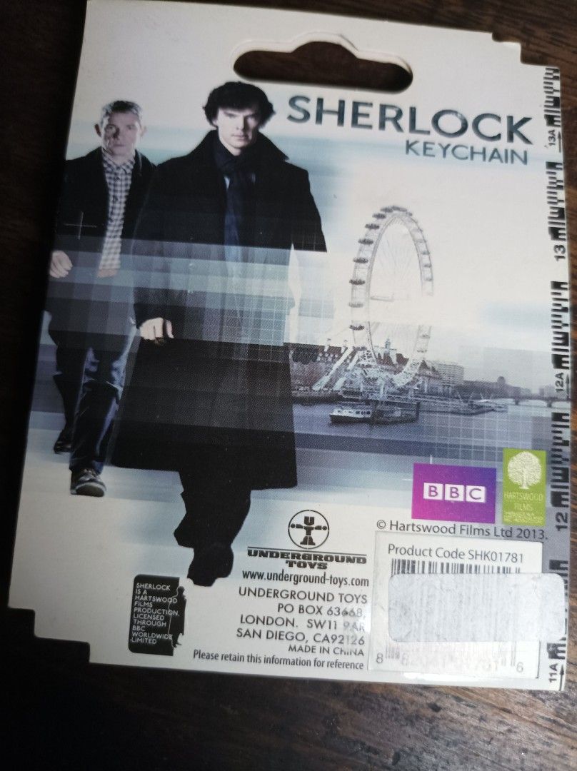 BBC Sherlock 221B Door Keychain on Carousell