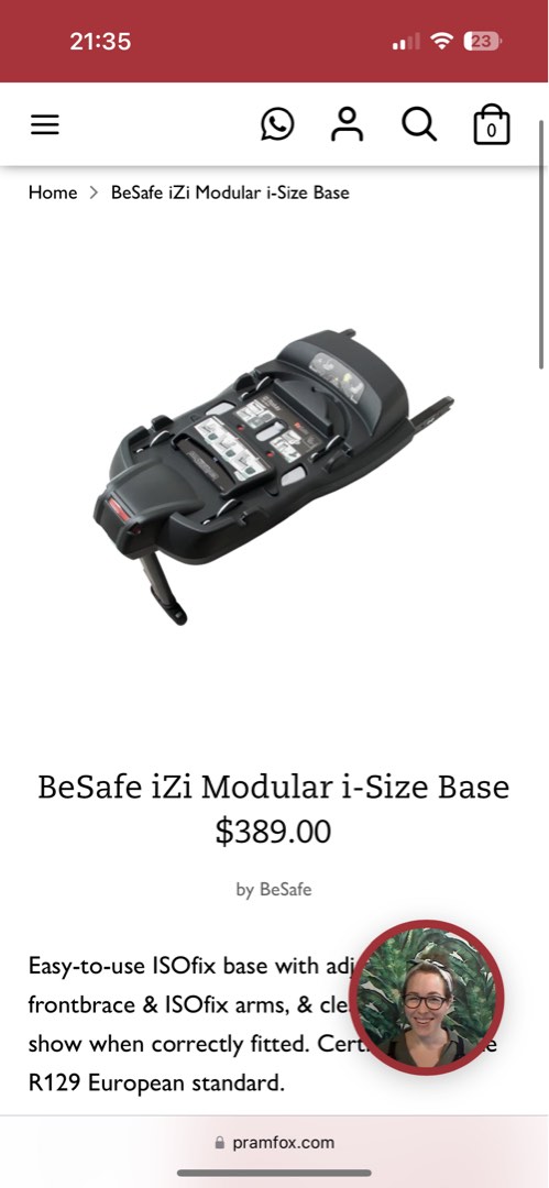 BeSafe iZi Modular i-Size Base, Babies & Kids, Going Out, Car Seats on ...