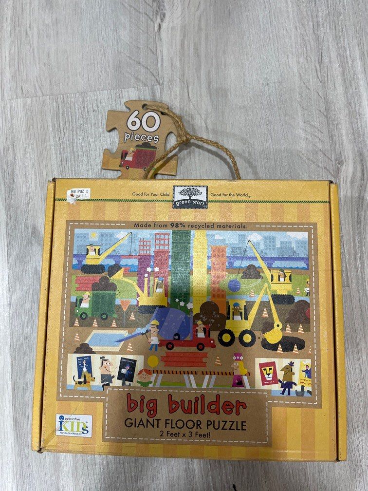 Big Builder Giant Floor Puzzle, Hobbies & Toys, Toys & Games on Carousell