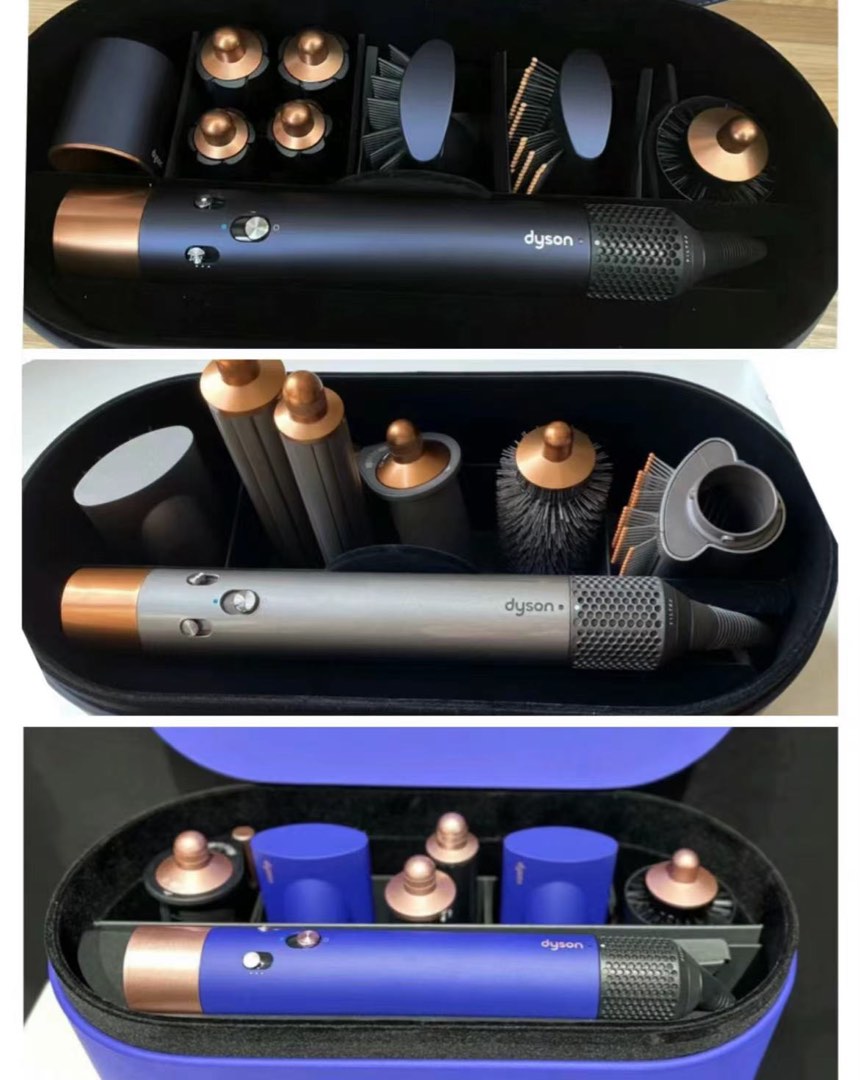 Blue, copper Dyson Airwrap Complete Set, Beauty & Personal Care, Hair ...