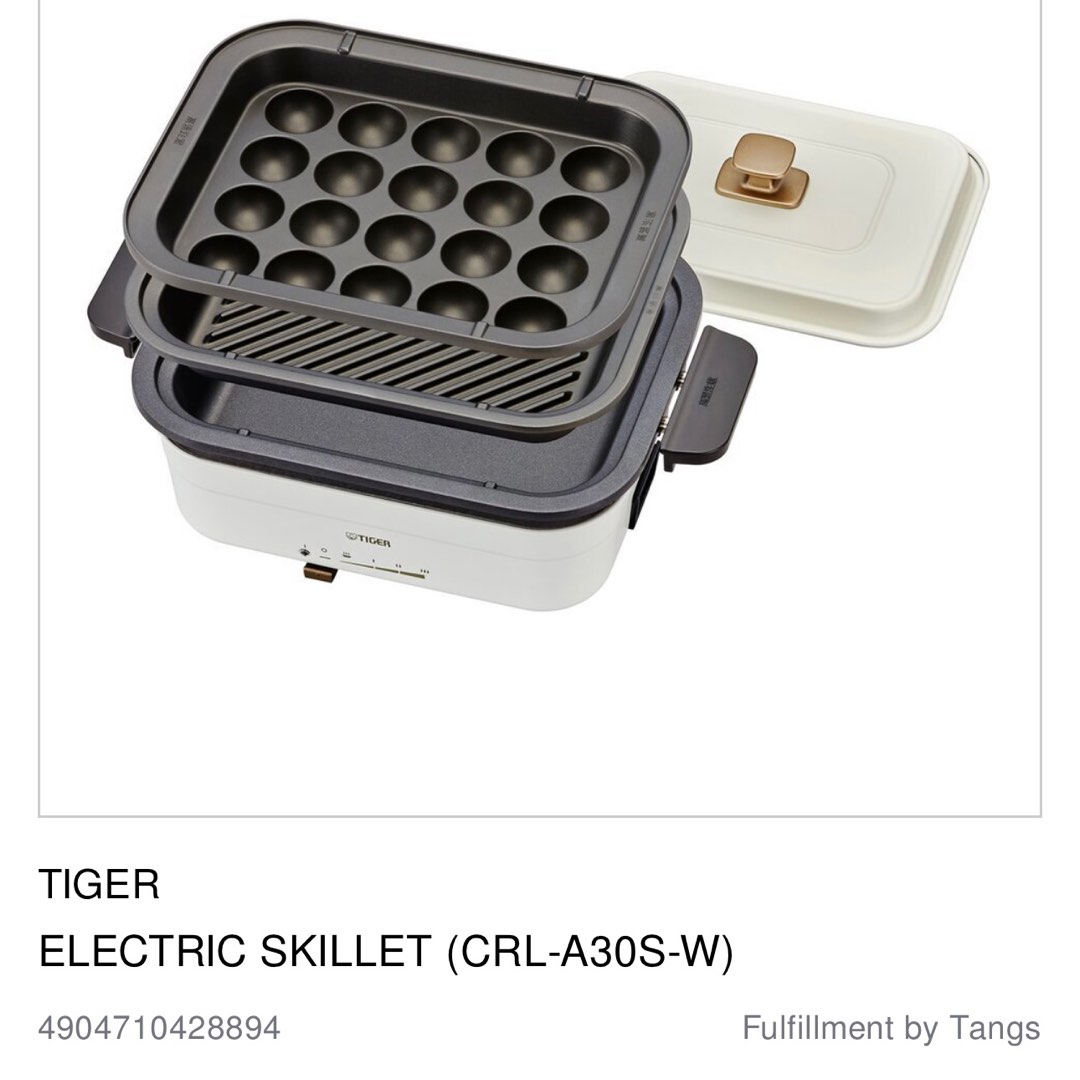 BNIB TIGER Electric Skillet Takoyaki Maker BBQ Steamboat , TV & Home ...