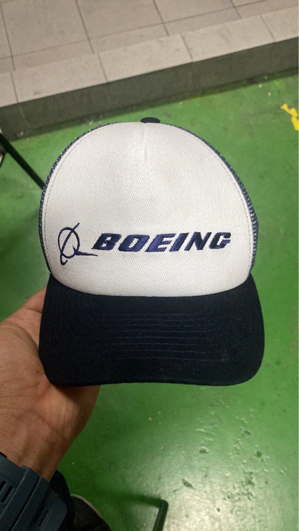 Boeing Cap (Trucker Cap) Embroidery Logo, Men's Fashion, Watches ...