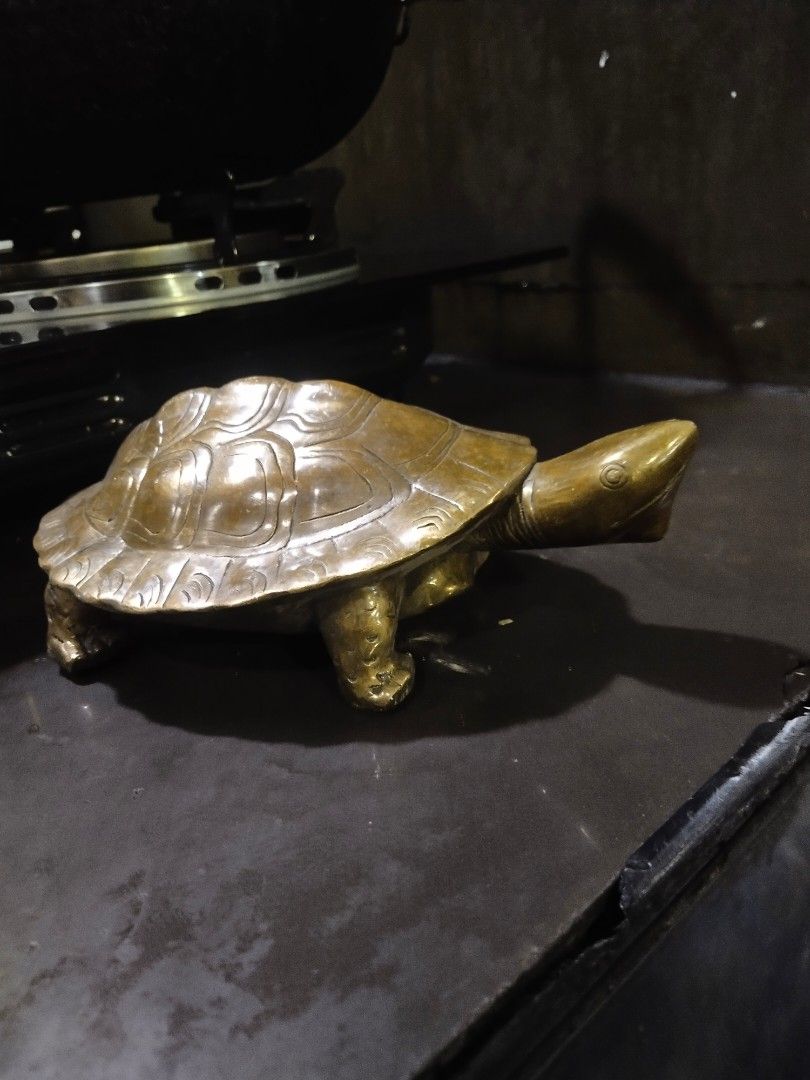 Brass turtle statue display, Hobbies & Toys, Memorabilia & Collectibles ...