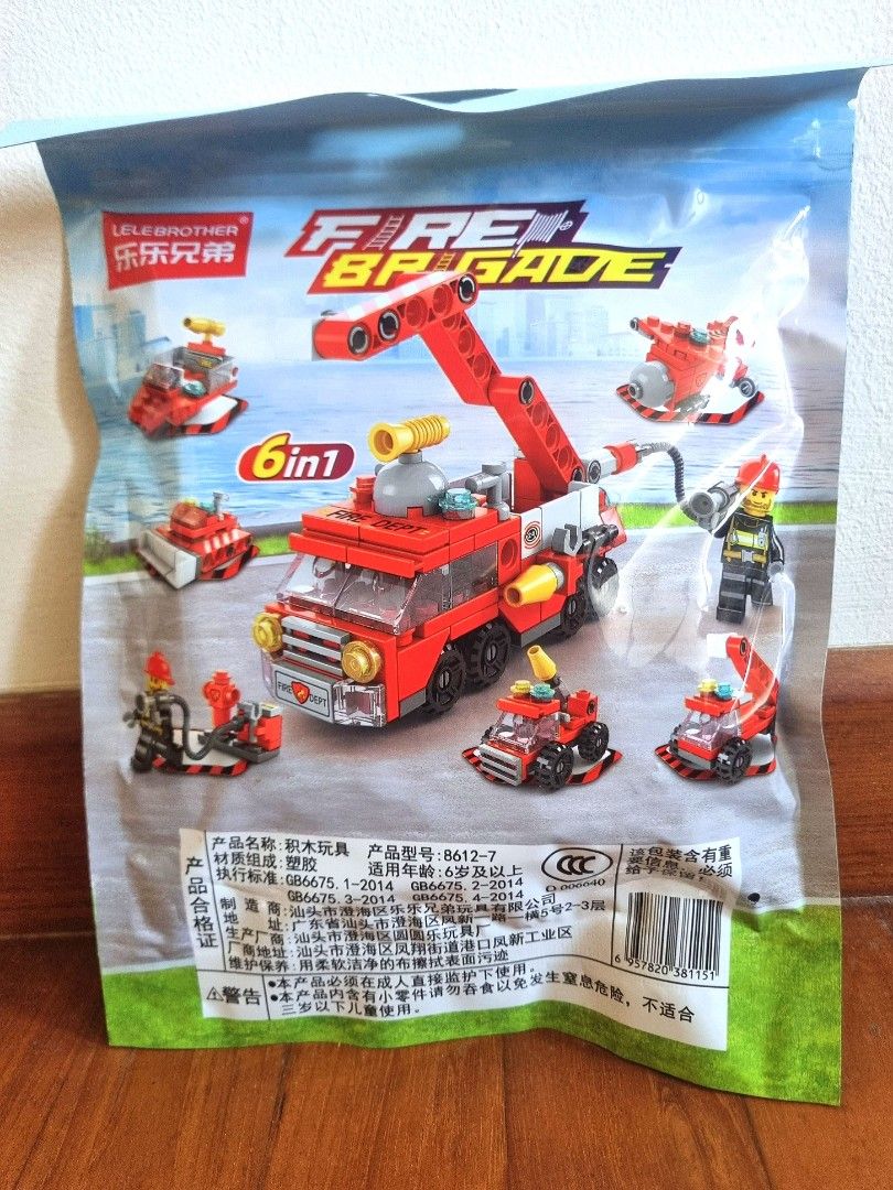 Building Brick Block Fire Rescue Lele Lego, Hobbies & Toys, Toys ...