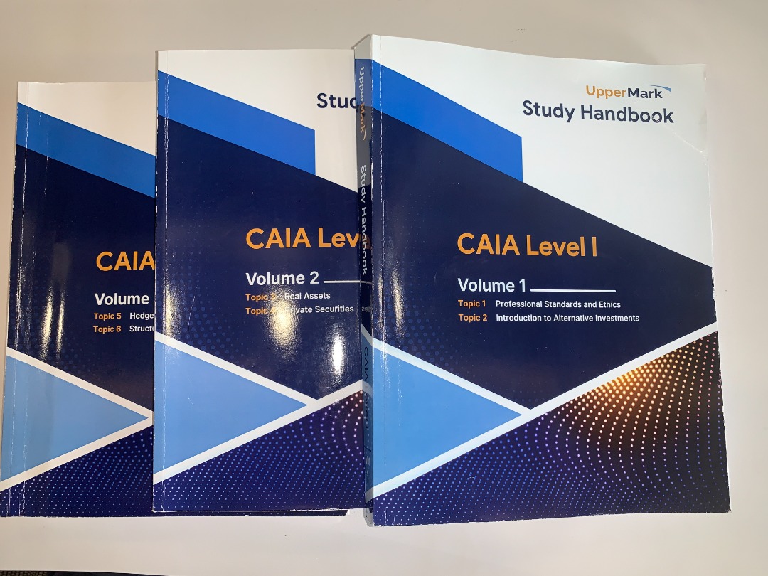 CAIA - Study Handbooks (Printed only, no e-book) and Formula Sheet from UpperMark, Hobbies ...
